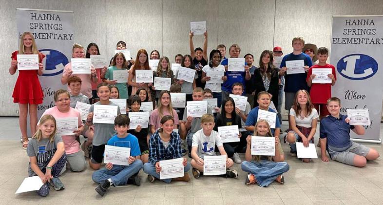 Hanna Springs Elementary recognizes its A/B honor roll students ...